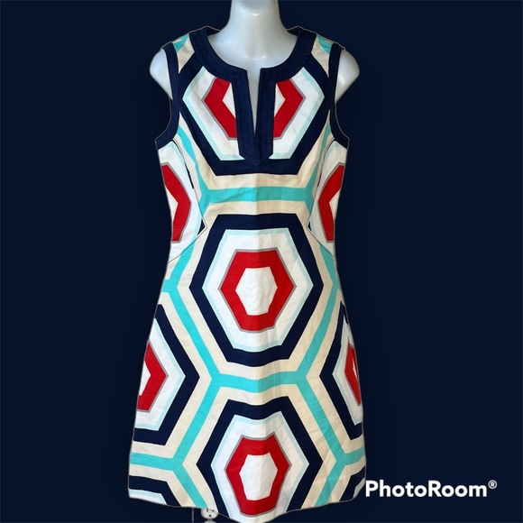 kate spade | Dresses | Kate Spade Geometric Zuma Sleeveless Sheath ...